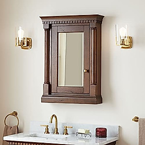 Signature Hardware 484247 Claudia 24" Mahogany Framed Single Door Medicine Cabinet