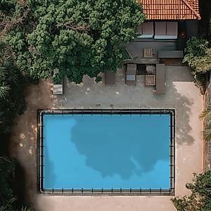 10x12 Heavy Duty Tarp Waterproof - 12 mil Thick Pool Tarp Cover - 10x12 Tarp UV Resistant, Rip & Tear Proof with Metal Grommets – Blue Tarp Multipurpose Use for Camping, Tent, Boat, RV, Car