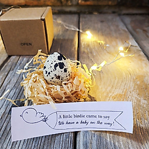Quail Egg Pregnancy Announcement,Baby Announcement,Grandparents Pregnancy Reveal Gift