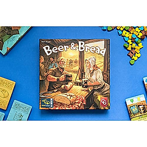 Capstone Games Beer & Bread Multi-Use Card Game, Resource Management Strategy, Head-to-Head Brewing & Baking, Ages 10+, 2 Players, 30 Minute Playing Time