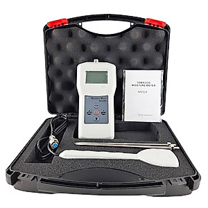 Digital Tobacco Moisture Meter Analyzer Tobacco Leaf Moisture Tester MS320 Measuring Range 8% to 40% with Separated Probe