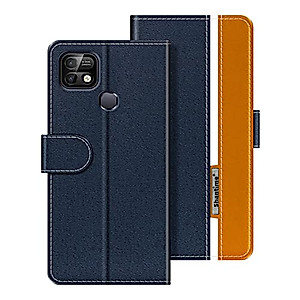 MILEGAO for Infinix Smart 5 Pro Flip Cover, Magnetic Buckle Multicolor Business PU Leather Phone Case with Card Slot, for Infinix Smart 5 Pro 6.52 inches