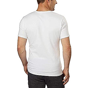 Calvin Klein Cotton Stretch V-Neck, Classic Fit T-Shirt, Men's (3-pack) (White or Black) (White, Large)