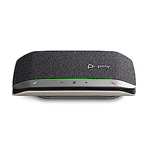 Poly Sync 20 USB-A Smart Speakerphone (Plantronics) - Personal Portable Speakerphone - Noise & Echo Reduction - Connect to Cell Phone via Bluetooth and PC/Mac via USB-A Cable - Works w/Teams, Zoom