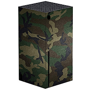 PlayVital Army Green Camouflage Custom Vinyl Skins for Xbox Series X, Wrap Decal Cover Stickers for Xbox Series X Console Controller