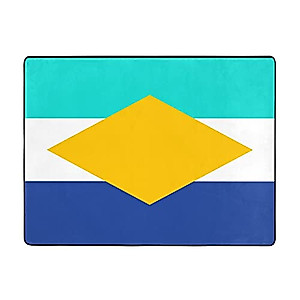 LIICHEES Flag of Snowchester, Dream SMP Area Rug 63x48in Washable Rugs for Living Room Bedroom Large Rug Indoor Decorative Carpet Yoga Mat