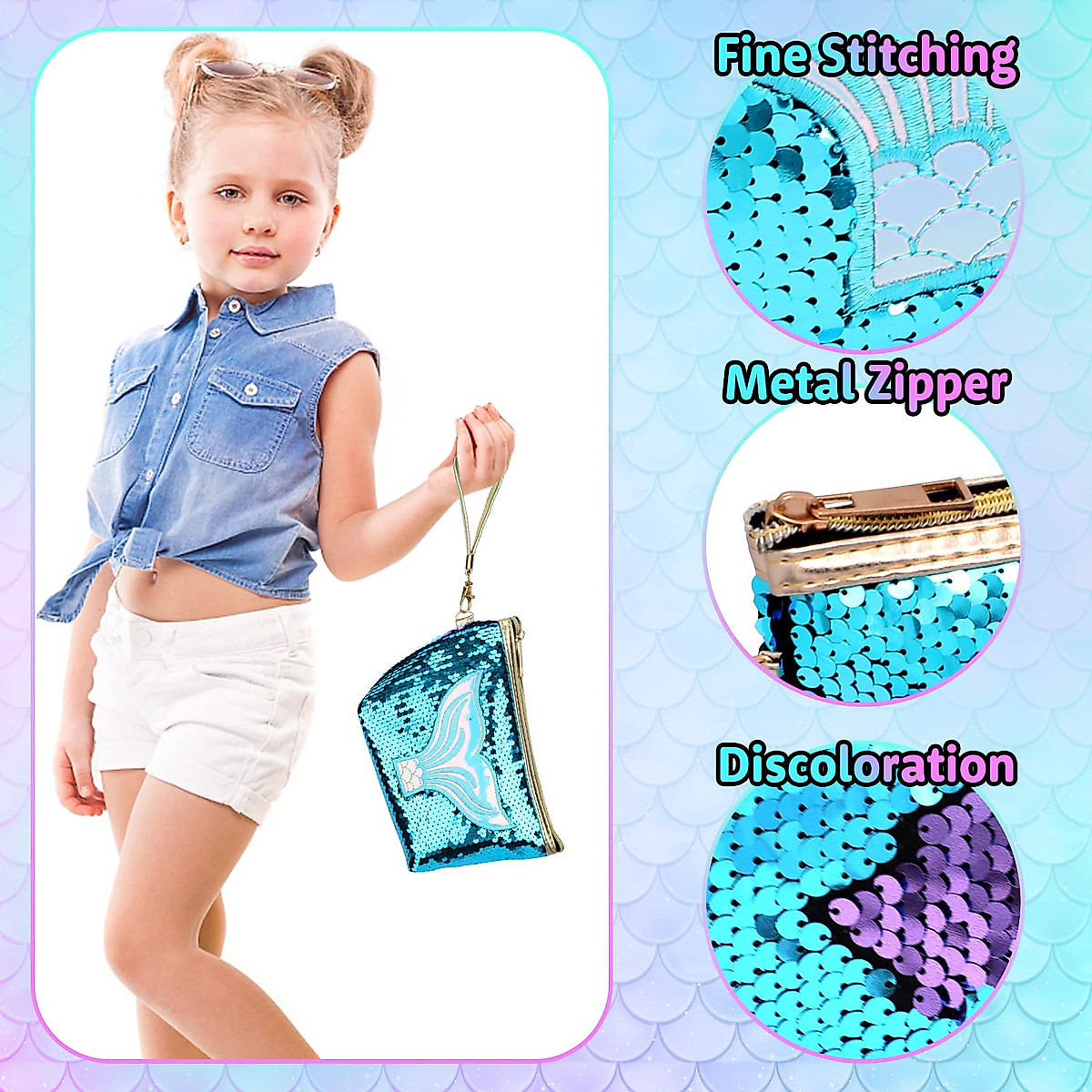 Kids Makeup Kit for Girl, Toddler Makeup Kit, Play Makeup for Little Girls, Washable Children Makeup Set, Mermaid Princess Birthday Girls Gift Toys for Age 4 5 6 7 8 9 Year Old