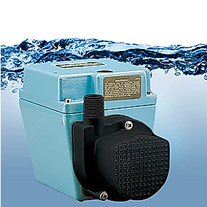 Little Giant 3E-12N, 115-Volt, 1/15 HP 500 GPH Oil-filled Direct Drive In-Line or Submersible Pump with 6-ft. Cord, Blue, 503103