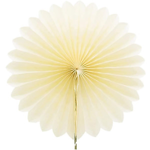 Teal Gold Birthday Party Decorations Women Cream Mint Gold Polka Dot Paper Fans for Teal Bridal Shower Decorations Teal Gold Wedding/Eid Mubarak Party Decorations