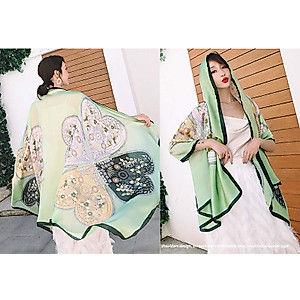 YMXHHB Fashion Scarves Scarf Silk Feeling Scarves Long Lightweight Sunscreen Shawls for Women (Y16)