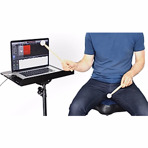 Aerodrums Portable Electronic Drum Set - Air Drum Sticks & Pedals - Practice Drum Accessory more Quiet than Pads - Full Midi Electric Drum Kit that fits a Small Tabletop or Bag - Drummer Gift