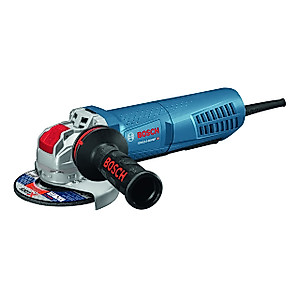 Bosch GWX13-50VSP 5 In. X-LOCK Variable-Speed Angle Grinder with Paddle Switch with Bosch MGX0500 5 In. X-LOCK Backing Pad with X-LOCK Clip - Medium Hardness