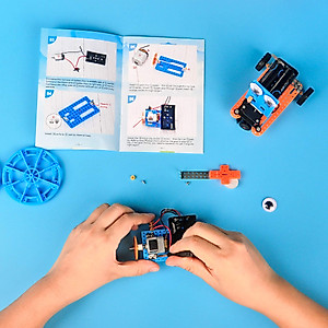 OSOYOO Robot Making Kit for Kids | Builds Two Science DIY STEM Set | Electrical Experiments for Boys Girls | Step by Step Kid Friendly Manual | Balance Car,Obstacle Avoidance car (2 kit)