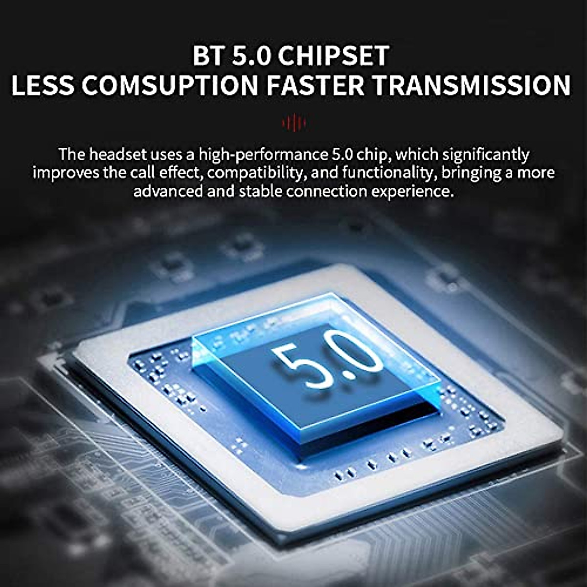 TOKANI Open Ear Wireless Sports Headphones, Bluetooth 5.0 Waterproof Sweatproof Headset with Mic for Sport Jogging Running Driving Cycling Hiking Indoor and Outdoor Use