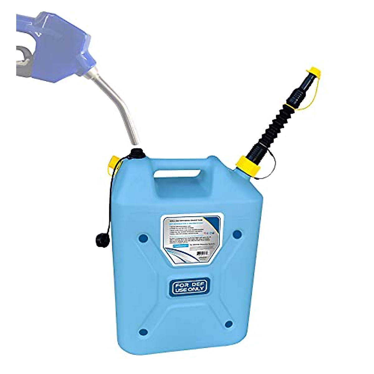 Diesel Exhaust Fluid Refillable DEF Jug 5 Gallon - Silver Transfer - STS-0777