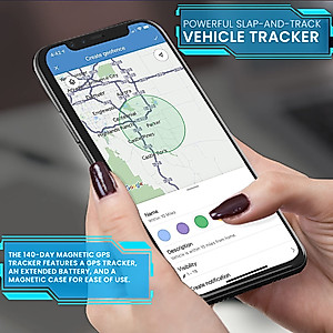 Brickhouse Security GPS Car Tracker - Hidden Tracker for Vehicles - Long Lasting Battery 140-Day LTE GPS Tracking Device for Vehicles with Magnetic Case & Extended Battery - Subscription Required