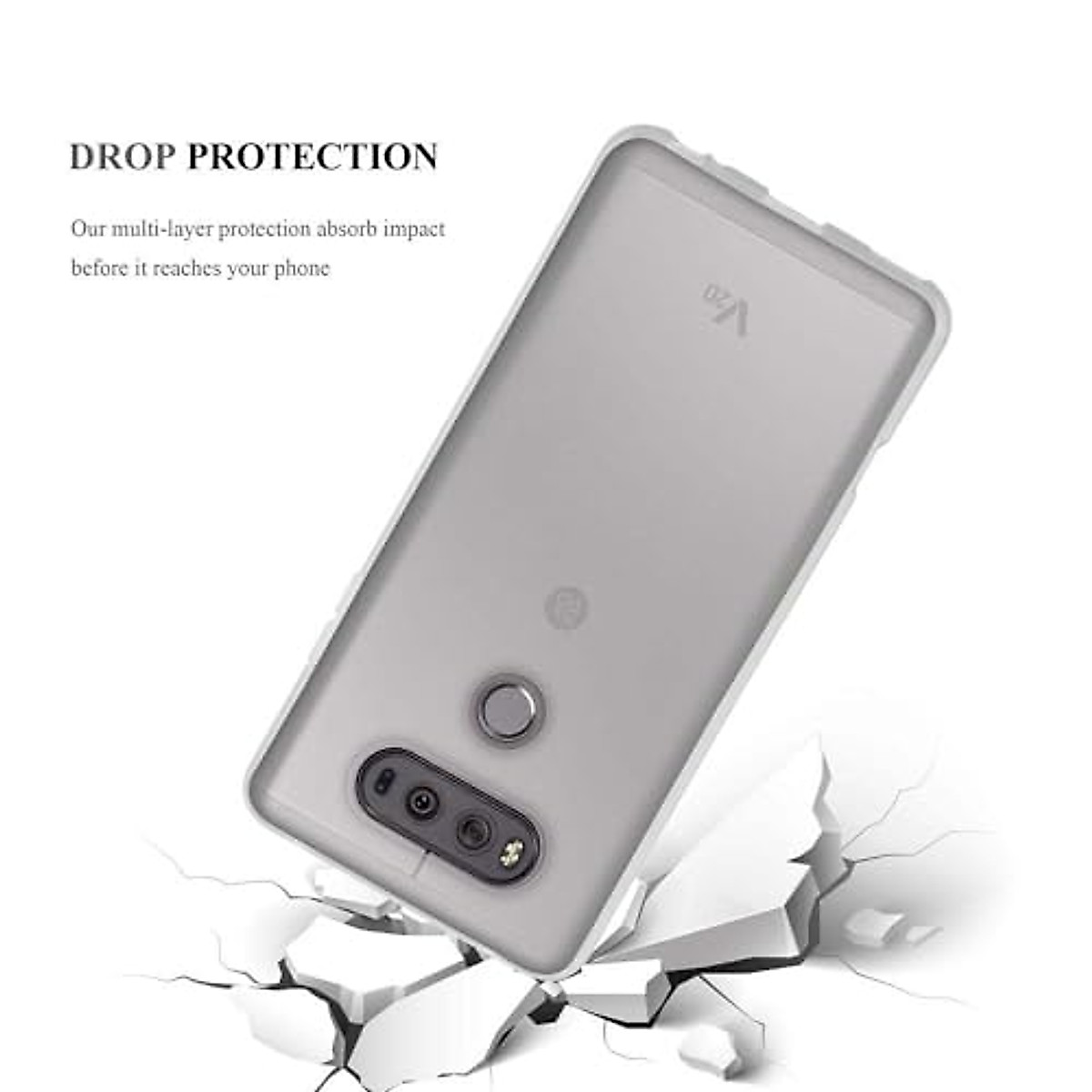 Cadorabo Case Compatible with LG V20 in Fully Transparent - Shockproof and Scratch Resistant TPU Silicone Cover - Ultra Slim Protective Gel Shell Bumper Back Skin