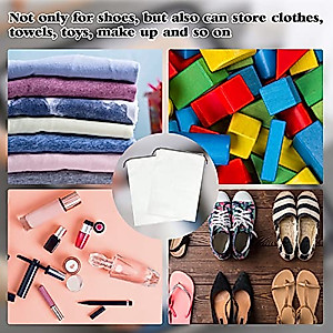 HFYZZ 50 Pieces Shoe Bags for Travel Storage Packing Portable Translucent Drawstring Shoe Bags Organizers Pouches for Men &Women, Dustproof and Waterproof