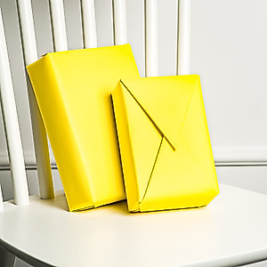 RUSPEPA Kraft Paper Roll - 17.5 inches x 32.8 feet - Recyclable Paper Perfect for Wrapping, Craft, Packing, Floor Covering, Dunnage, Parcel, Table Runner, Yellow