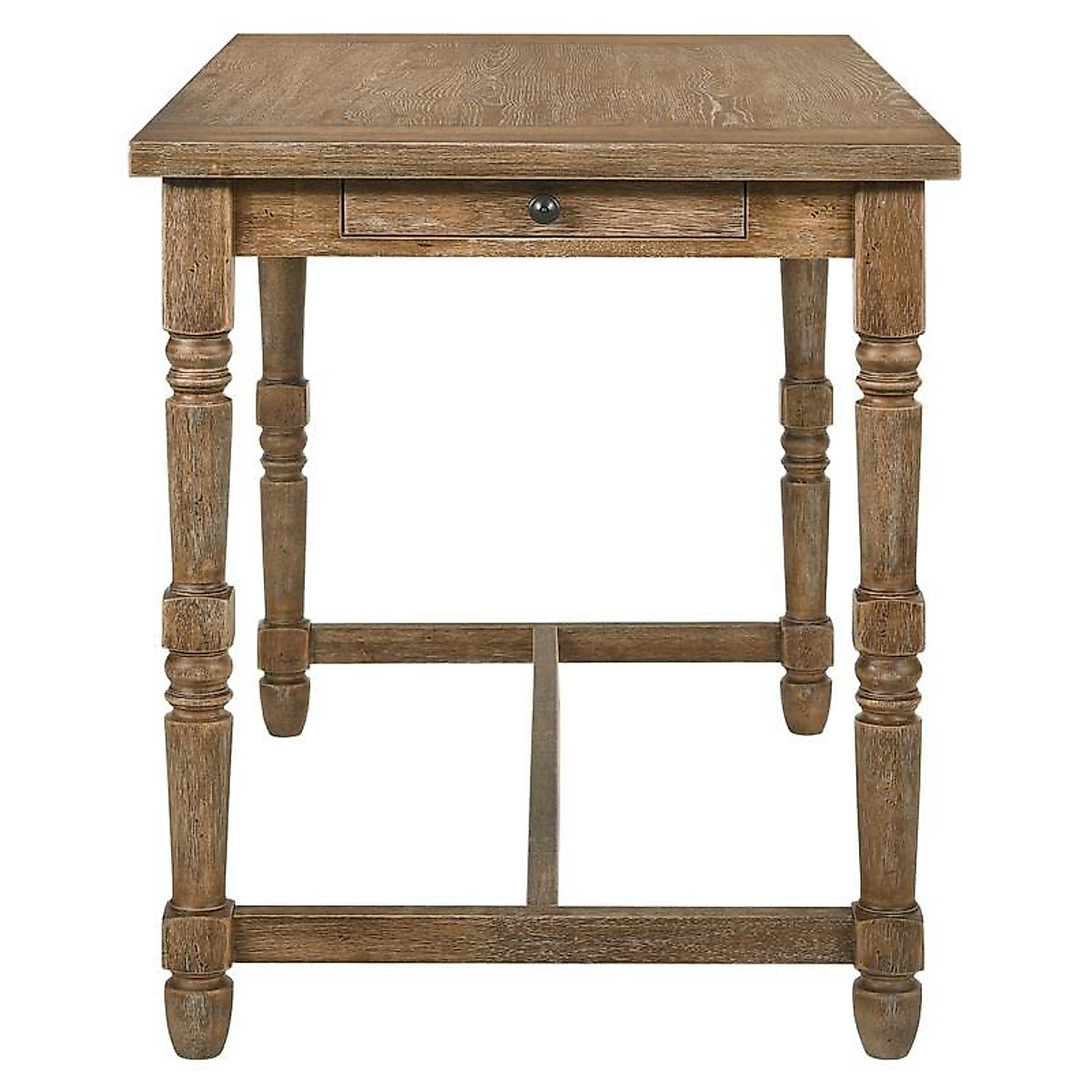 Acme Furniture Farsiris Counter Height Table, Weathered Oak Finish