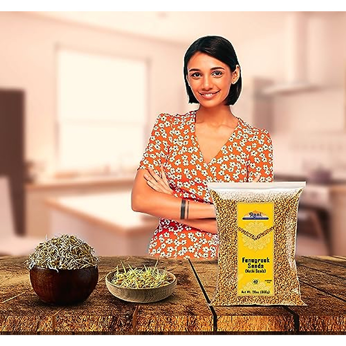 Rani Fenugreek (Methi) Seeds Whole 7oz (200g) Trigonella foenum graecum ~ All Natural | Vegan | Gluten Friendly | Non-GMO| Kosher | Indian Origin, used in cooking & Ayurvedic spice