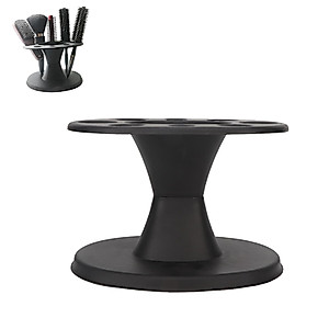 Hair Tool Organizer, Hair Brush Holder Organizer Hairbrush Holder Organizer Plastic Round Hair Brush Comb Holder Display Rack Hair Brush Organizer for Salons and Home Use (plastic)