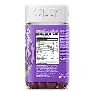 OLLY Restful Sleep Gummy Supplement with Melatonin & L-theanine Chamomile, BlackBerry Zen, (55 Day Supply) Supports A Healthy Sleep Cycle* Packaging May Vary (110 Gummies)