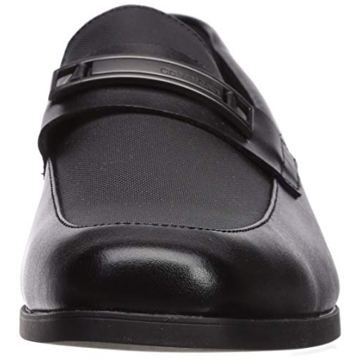 Calvin Klein Men's Jameson Loafers, Black Leather, 12