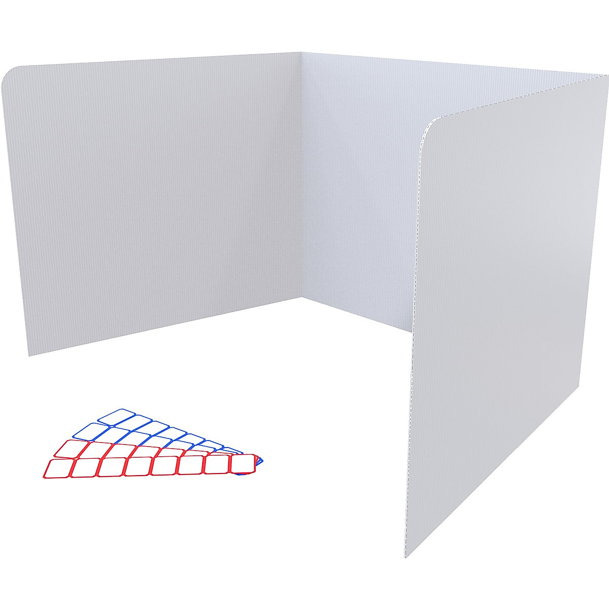 20-Pack Plastic Privacy Folders for Students, Classroom Must Haves, Desk Dividers for Students and Privacy Shields for Student Desks, Teacher Supplies for Classroom, School Supplies 45.35" x 13.5"