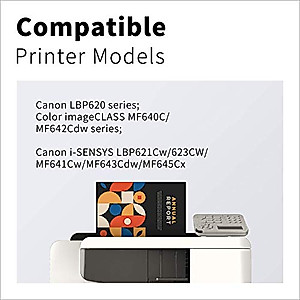 LemeroUtrust Compatible Toner Cartridge Replacement for Canon 054H 054 CRG-054H use with Canon Color imageCLASS MF644Cdw MF642Cdw MF643Cdw MF641Cw LBP622Cdw LBP623Cdw (Black Cyan Magenta Yellow)