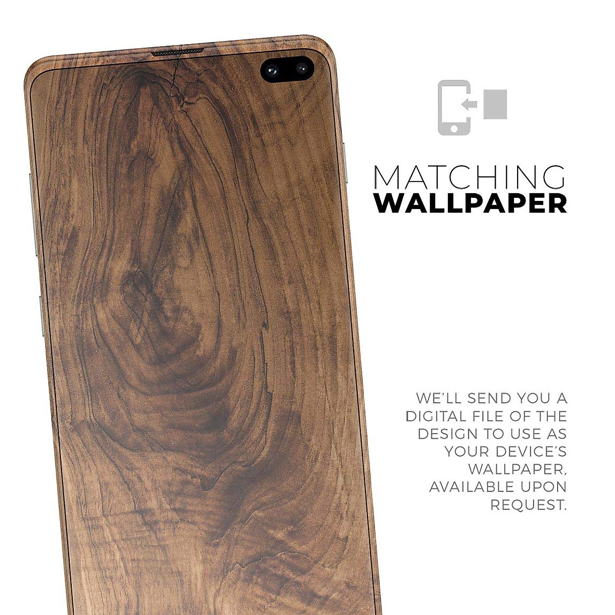 DesignSkinz Raw Wood Planks V11 Protective Vinyl Decal Wrap Skin Cover Compatible with The Samsung Galaxy S20 (Screen Trim & Back Glass Skin)