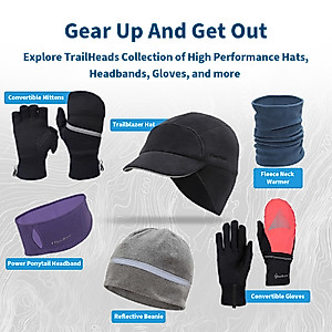 TrailHeads Women's Trailblazer Adventure Ponytail Cap, Black, One Size