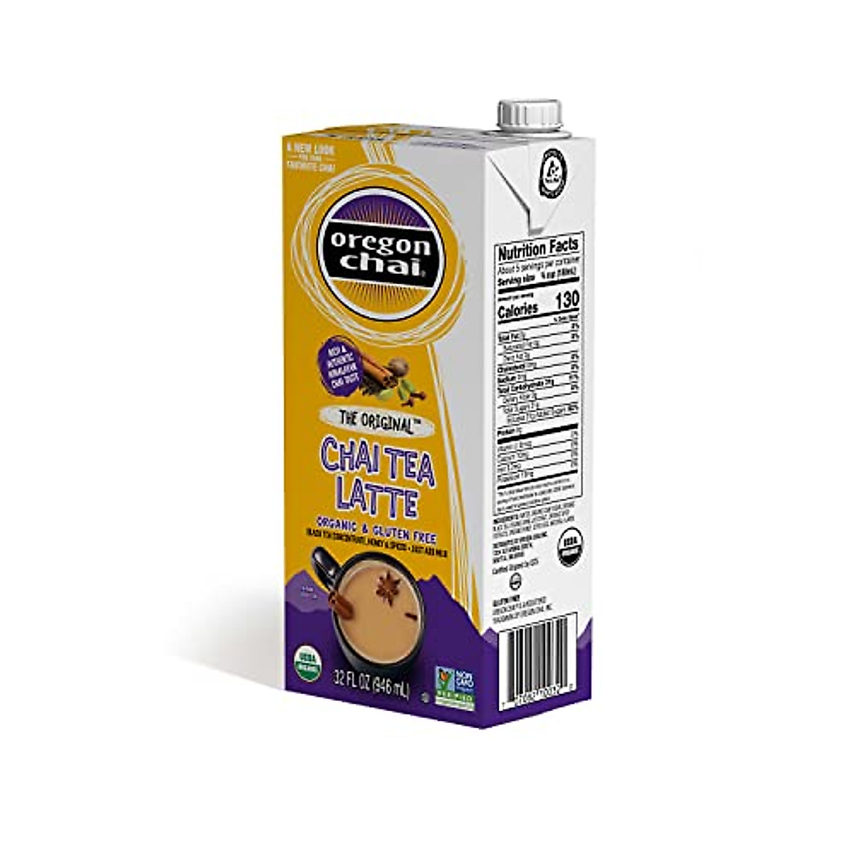 Oregon Chai Original Chai Concentrate, 32 Fluid Ounce (Pack of 6)