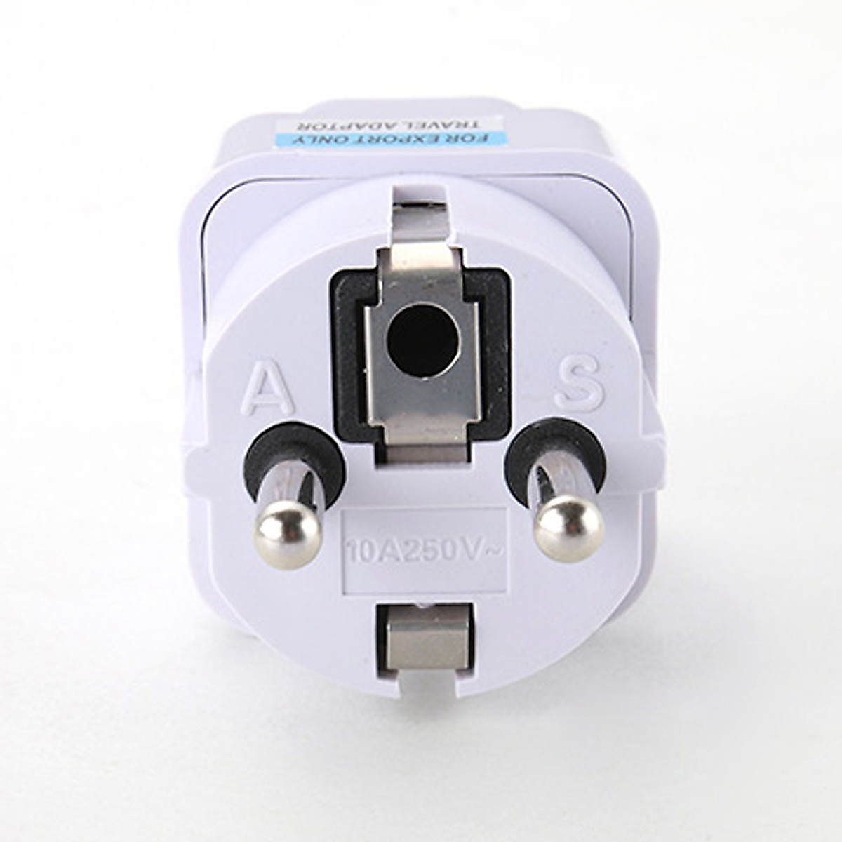 ANRANK UE3360AK 2 Packs Universal AU US UK to EU Europe Plug AC 250V Power Travel Adapter White