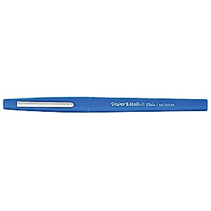 Paper Mate 8410152 Flair Medium Felt Tip Stick Pen, Blue Ink, 7Mm, Dozen
