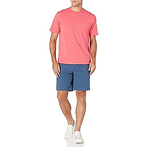 Amazon Essentials Men's Regular-Fit Short-Sleeve Crewneck T-Shirt, Pack of 2, Coral Pink/Dark Navy, X-Large