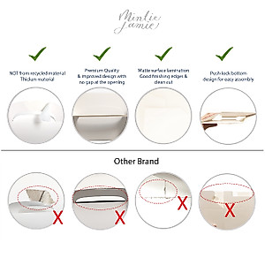 MintieJamie White Treat Boxes 2 Dozen White Boxes for Favor 8.5X5X5.5 Inches Large Handle Favor Boxes, Kids Party Favor Box, Party Box, Birthday Goodies Box, No Assembly Needed