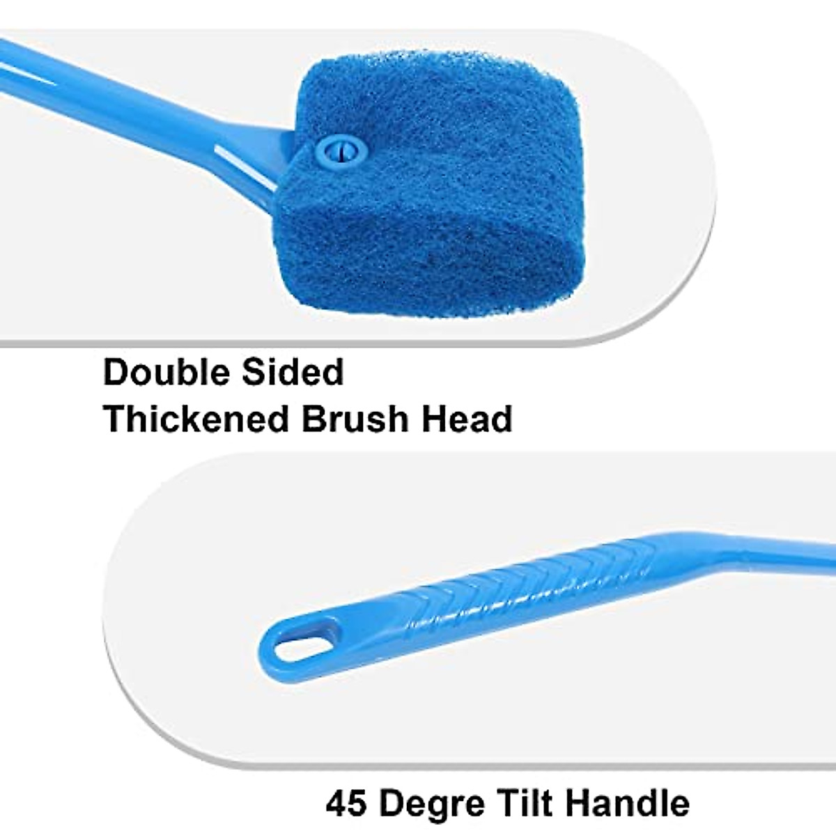 Ntrjtrss Fish Tank Cleaner, Double Sided Sponge Aquarium Cleaner Water Tank Cleaner - Fish Tank Algae Cleaner Fish Tank Glass Cleaner Tank Cleaning Fish