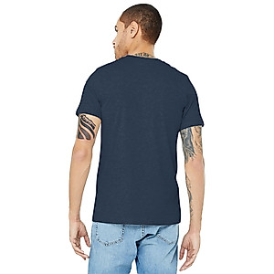 Bella+Canvas Unisex Jersey Short Sleeve Tee, Heather Navy, X-Large