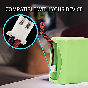 Fanhua 2000mAh 7.2V Replacement Battery for 2Gig BATT1X,BATT2X,BATT1,GC2 2GIG-CNTRL2 2GIG-CP2 GCKIT311 Go Control Security Panel Alarm System 6MR2600AAY4Z 10-000009-001 10-000013-001 Linear PERS-4200