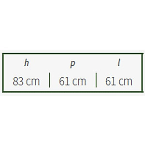 GARDEN FRIEND C1933431 Composter 300 Lt. Made of weather-resistant polypropylene, green