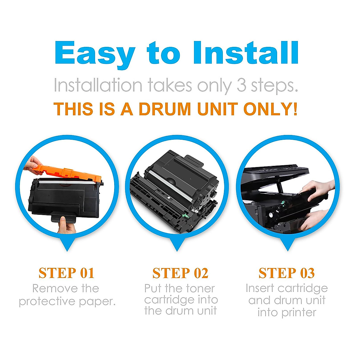 GALADA Compatible Toner Cartridge Replacement for Brother TN850 TN-850 TN820 TN-820 TN-880 for Brother HL-L6200DW HL-L6200DWT MFC-L5850DW MFC-L5900DW L5200DW L5700DW Printer (Black High Yield 2 Pack)