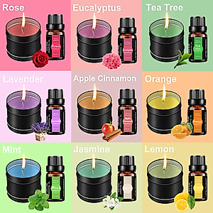 Complete Candle Making Kit With Wax Melter, Candle Making Supplies, Diy Arts&Crafts Kits Gift For Adults,Beginners,Including Soy Wax,Electric Stove,Wicks,Rich Scents,Rubber Pads,Wick Clips,Spoon, Etc.