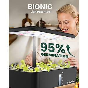 RAINPOINT Indoor Hydroponics Growing System,13 Pods Hydroponic Garden Planter, Vegetable Growing System Kit, Kitchen Christmas Gifts for Women, Hydro Garden Herb Grower