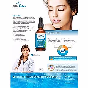 Pure Plant-Based Squalane Oil Boosted with Vitamin E (LARGE 2 oz) - Organic ECOCERT/USDA Certified Squalane Derived from Sugarcane - Best Moisturizer For Face, Body, Skin & Hair - 2 fl oz / 60 ml