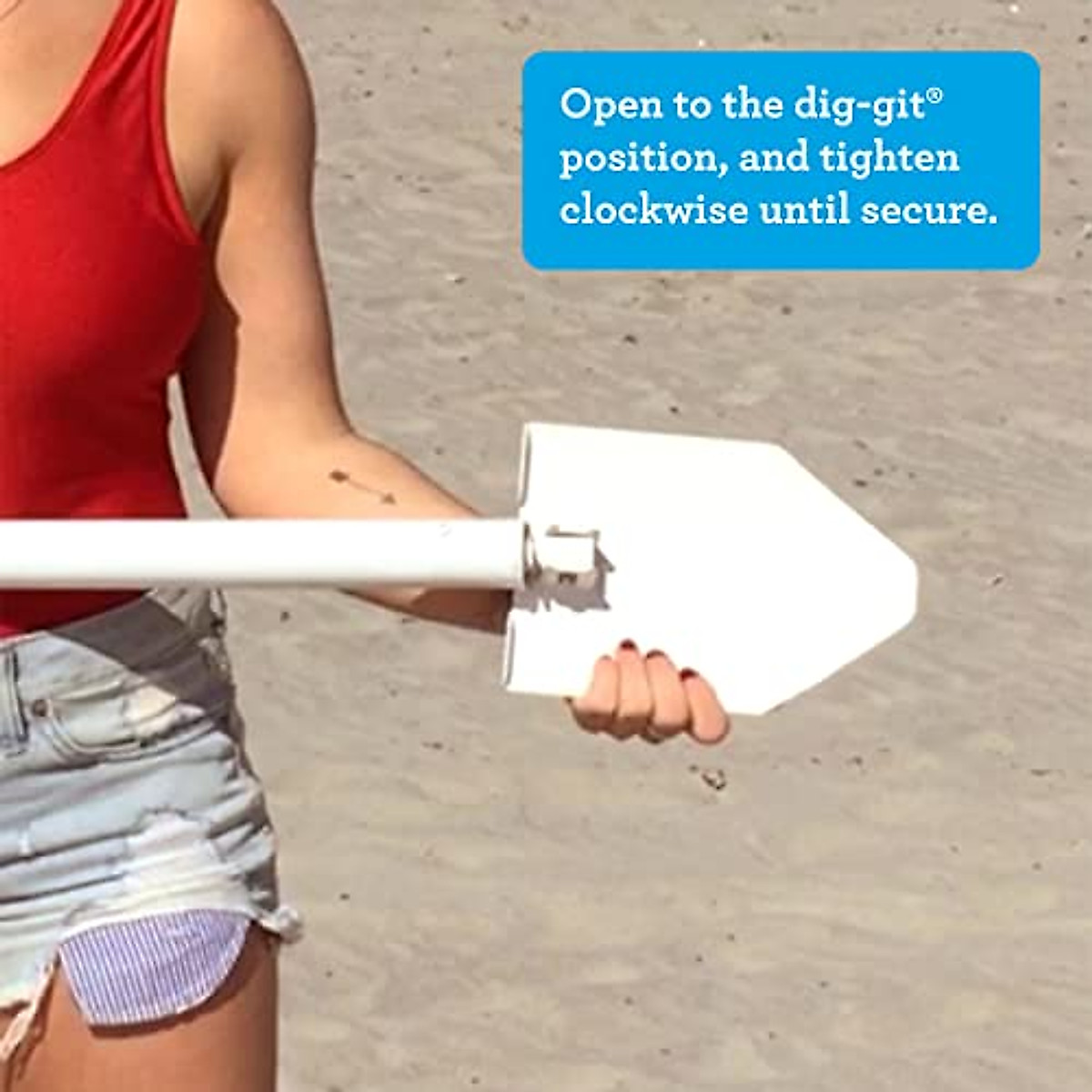 dig-git Best Beach Umbrella Sand Anchor and Umbrella The Solution to securing Beach Umbrellas