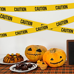 Caution Party Tape • 3 in. Wide X 100 Ft. Long • High Visibility • Tear Resistant Design • Great for Construction-Themed Parties & Signage for Small Hazards (100 ft) (1 Pack)