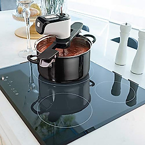 SAKI Automatic Pot Stirrer for Cooking, with 2 speeds, Adjustable, Hands Free, BPA free, Cordless and Rechargeable (2021 Updated Battery)