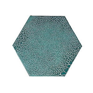 Christopher Knight Home Eliana Outdoor 14" Sunburst Iron Side Table, Crackle Teal