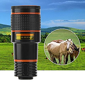 12X HD Phone Telephoto Lens, Multi Layer Coated Professional Telephoto Mobile Cell Phone Lens for Outdoor Travel Competition Concert, No Dark Angle